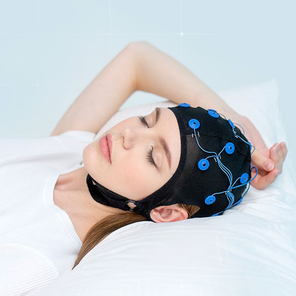 16-channel EEG cap - PSG - Wuhan Greentek - 19-channel / adult / black