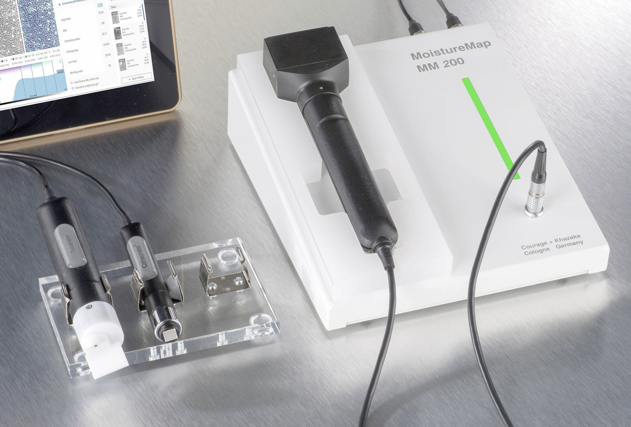 Skin hydration analysis system - MoistureMap MM 200 - Courage + Khazaka ...