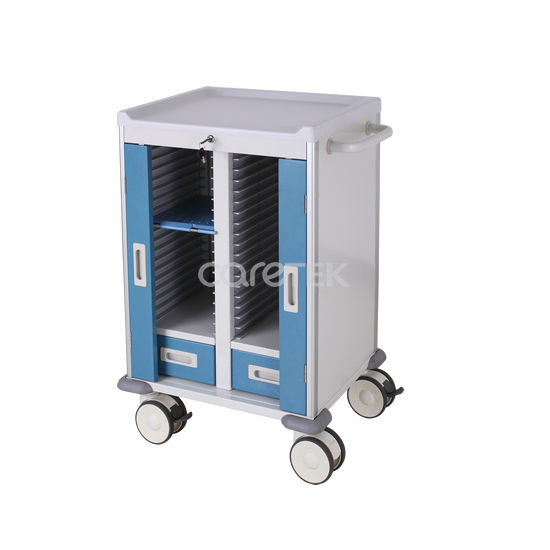 Medical cart - CAR-302 - Caretek Medical - medical records / storage ...