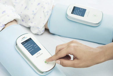 Leg pressure therapy unit - Medcaptain Medical Technology - wearable