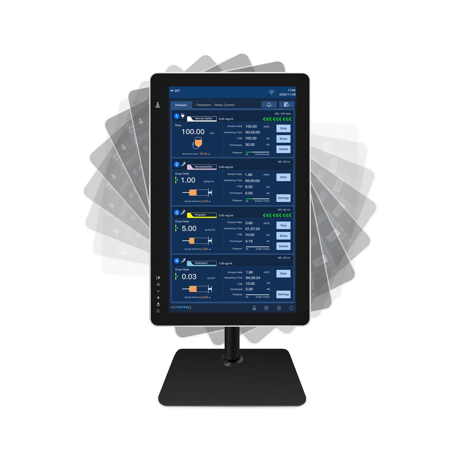 Infusion pump control and monitoring system - MS-100 - Medcaptain ...