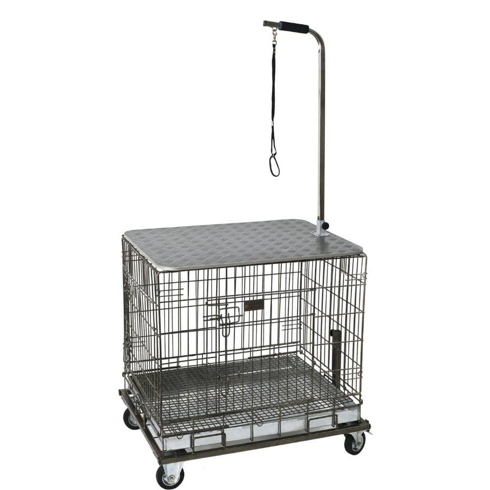 Veterinary cage on casters - SHOW 3:1 - Tigers - stainless steel