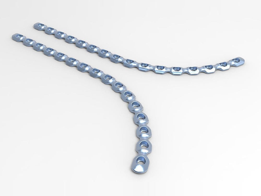 Pelvis compression plate - J - NORMMED Medical Devices - locking / metallic