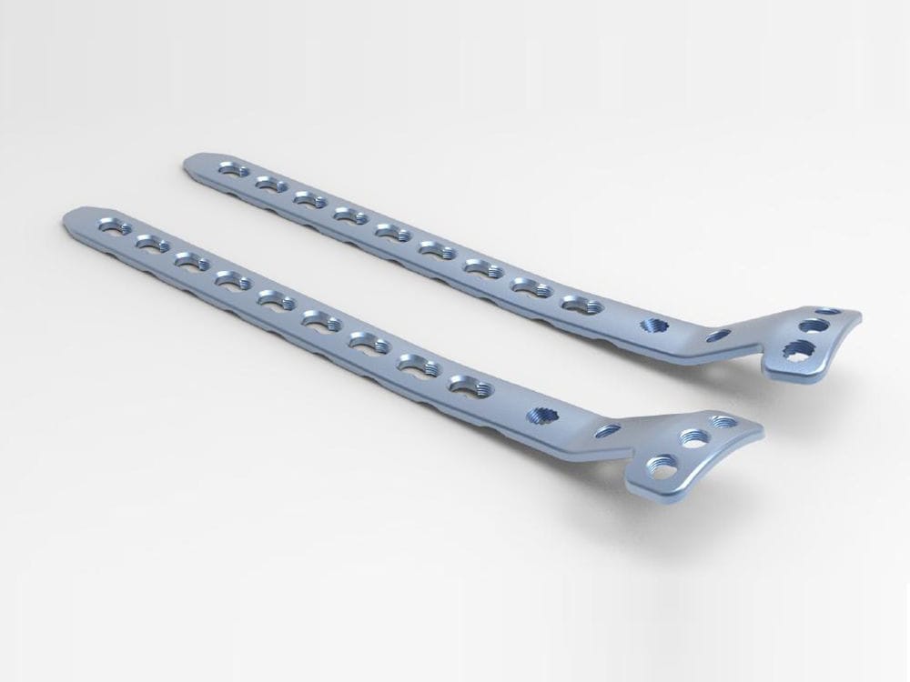 Tibia compression plate - NORMMED Medical Devices - proximal / medial ...