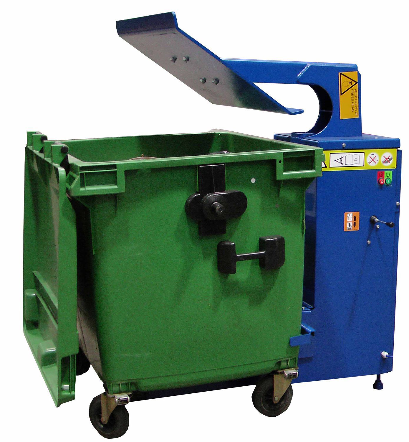 Medical waste compactor - WastePac 1100L - Waste Initiatives