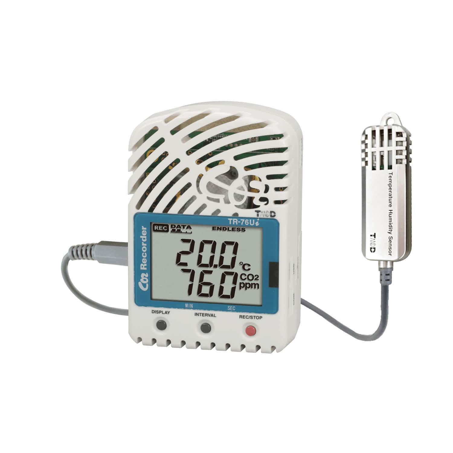 Temperature data-logger - TR-76Ui-S - T&D Corporation - humidity / CO2 ...