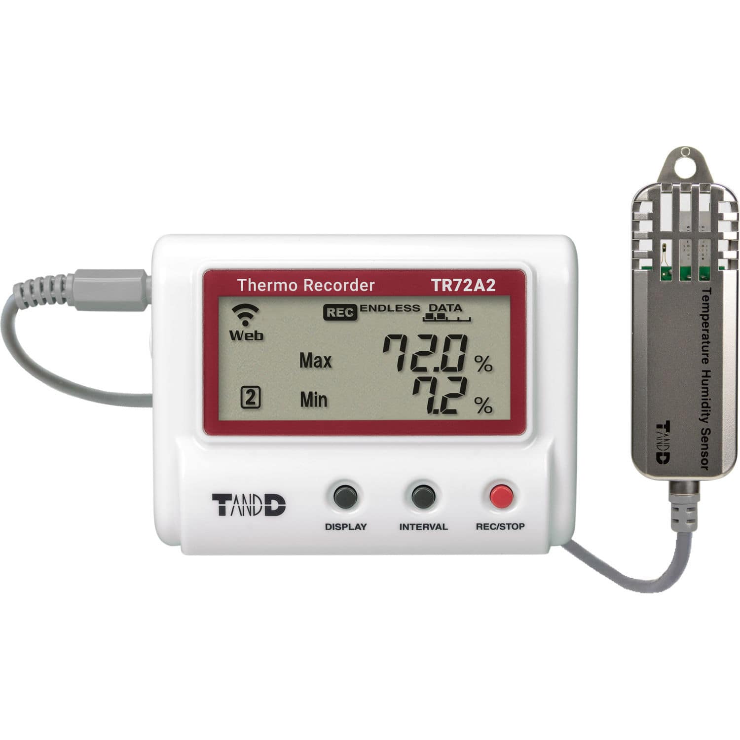 Temperature data-logger - TR72A2-S - T&D Corporation - humidity ...