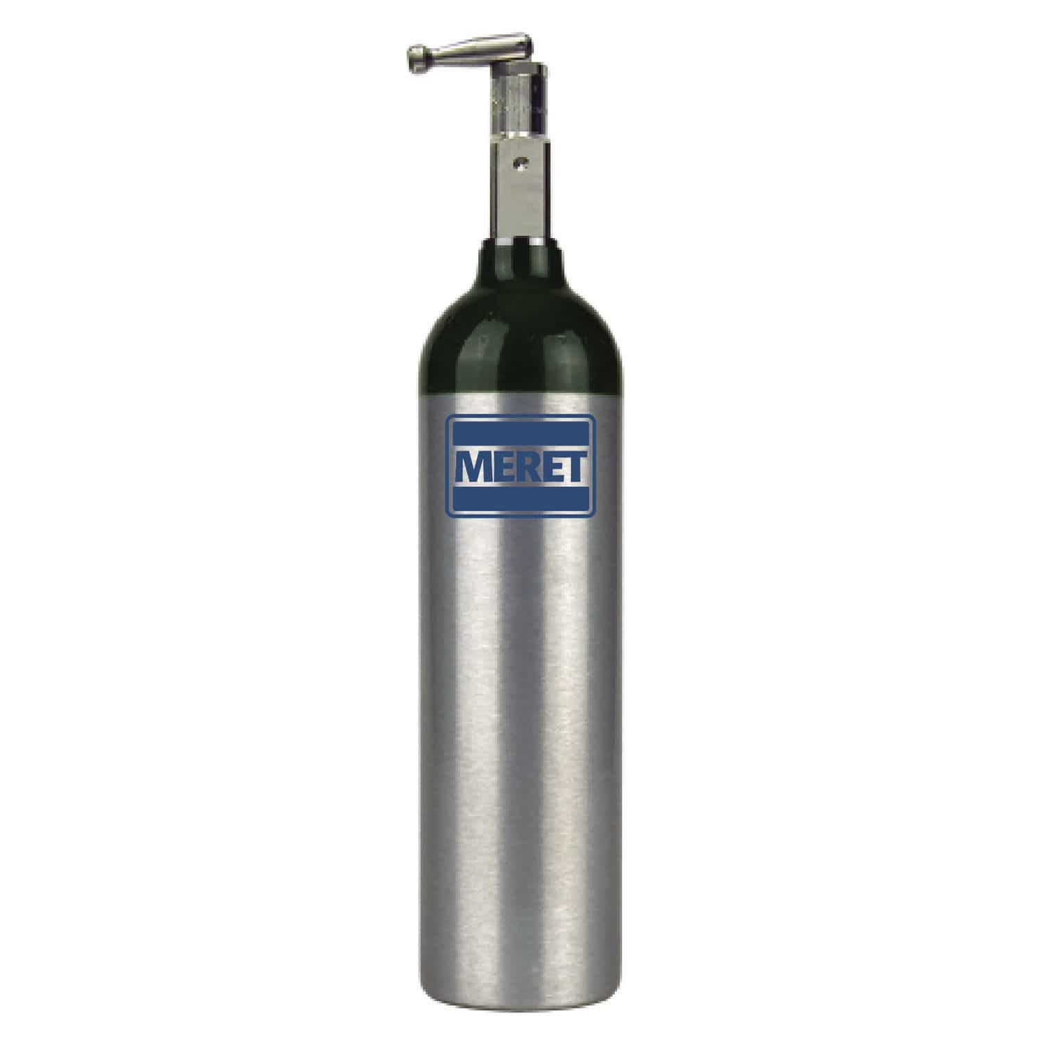 Oxygen medical gas cylinder - M6 - Meret - aluminum / green