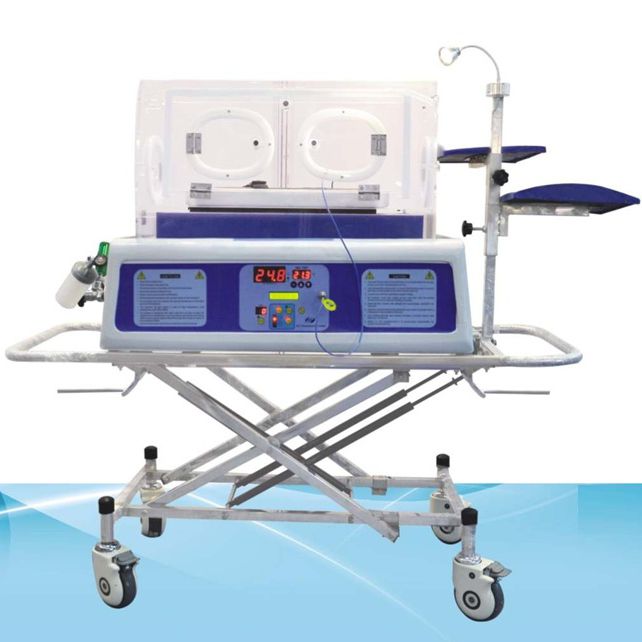 Transport infant incubator - INC-TRP - SS TECHNOMED - on casters