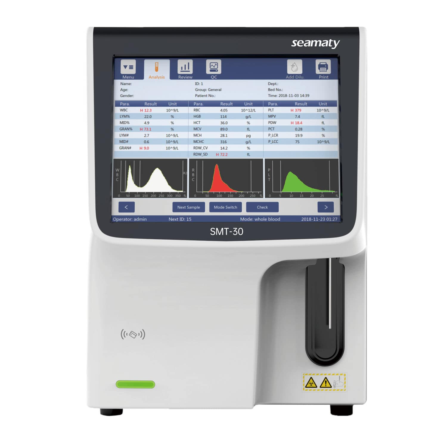 Automatic hematology analyzer - SMT-30 - Seamaty - automated / POC ...