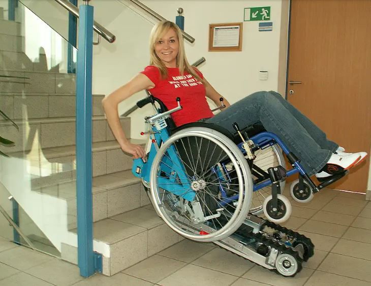 Wheelchair stair climber - Stairmax - Lehner Lifttechnik - crawler ...