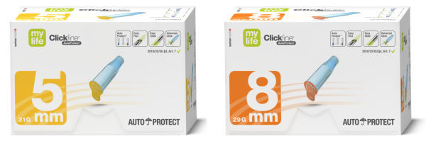 Insuline injection needle - mylife Clickfine AutoProtect - MyLife ...