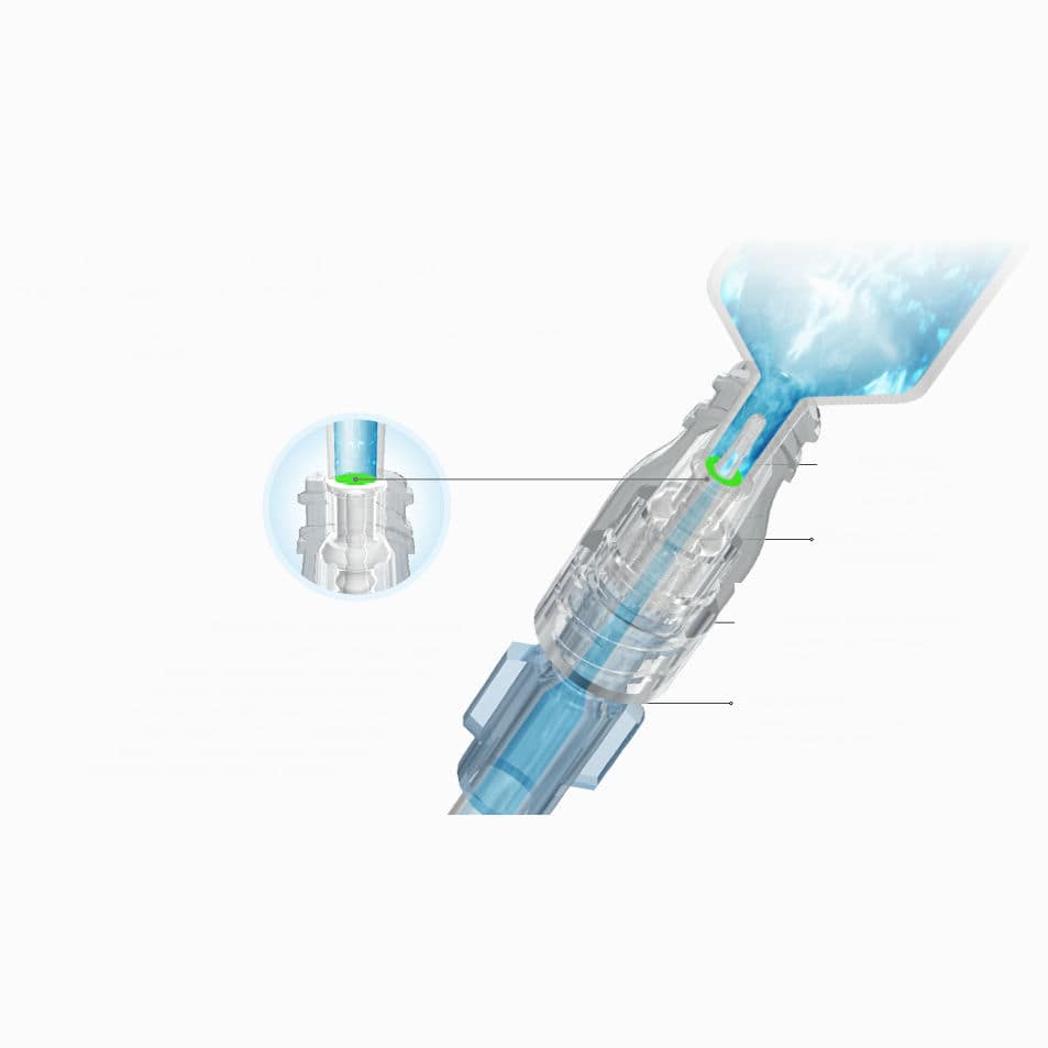 Straight infusion connector - MicroClave® Clear - ICU Medical - with ...