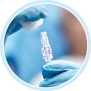 Infusion connector with hemostasis valve - MicroClave® Clear - ICU ...