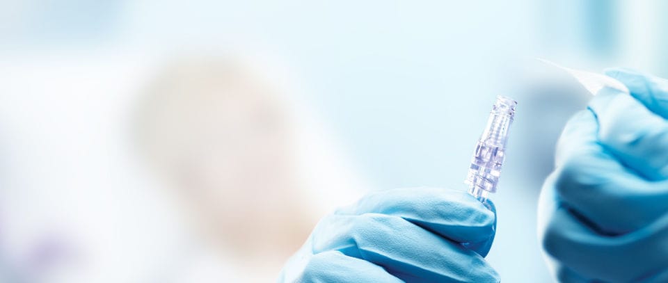 Straight infusion connector - MicroClave® Clear - ICU Medical - with ...