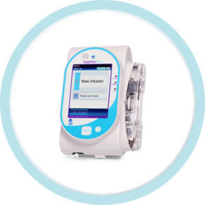 1-way infusion pump - SapphirePlus™ - ICU Medical - volumetric