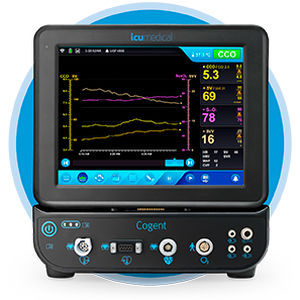 Compact multi-parameter monitor - Cogent™ - ICU Medical - ECG / NIBP / SpO2