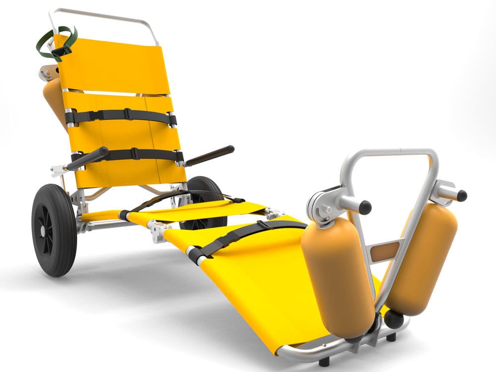 Passive wheelchair - SOFAO - Joëlette and Co - beach / folding / reclining