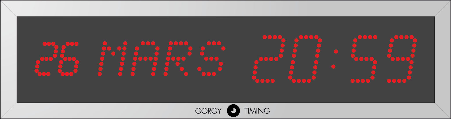 Digital clock - LEDICA® 7M - Gorgy Timing SAS - for healthcare facilities
