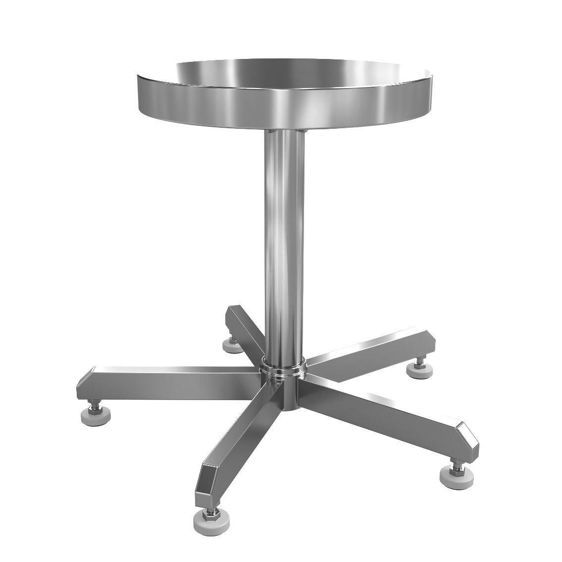 Clean room stool - SST-STOOL-CA - Palbam Class - height-adjustable ...