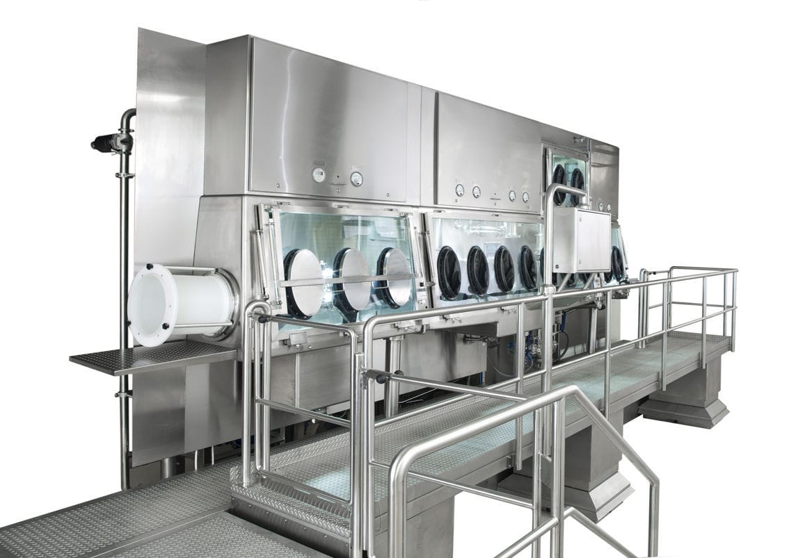 Containment isolator - Dec Group - dispensing / sampling / drying