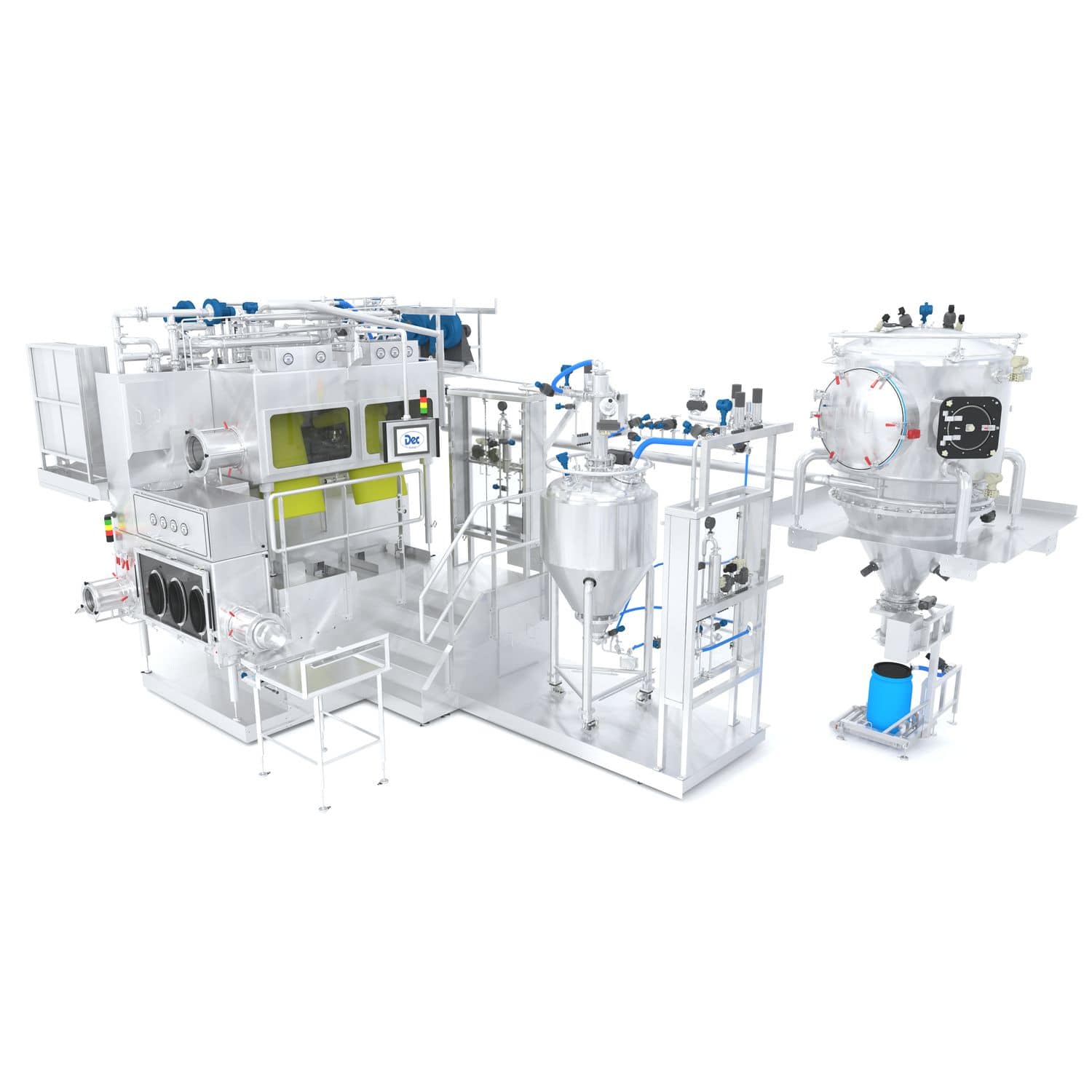 Aseptic isolator - Dec Group - floor-standing / steam