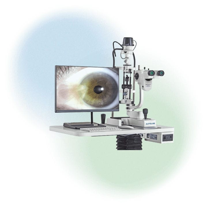 Digital slit lamp - Hawk-I - Aurolab - table