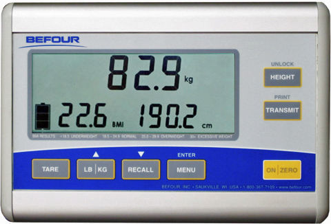 Electronic platform scale - MX450 - Befour, Inc - for wheelchairs ...