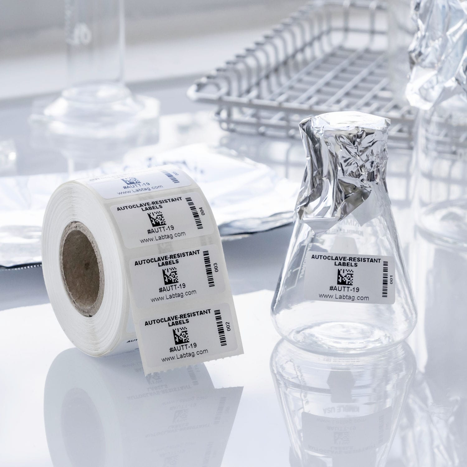 Tube label - Steri-ThermoTAG™ - GA International - for flasks / Petri ...