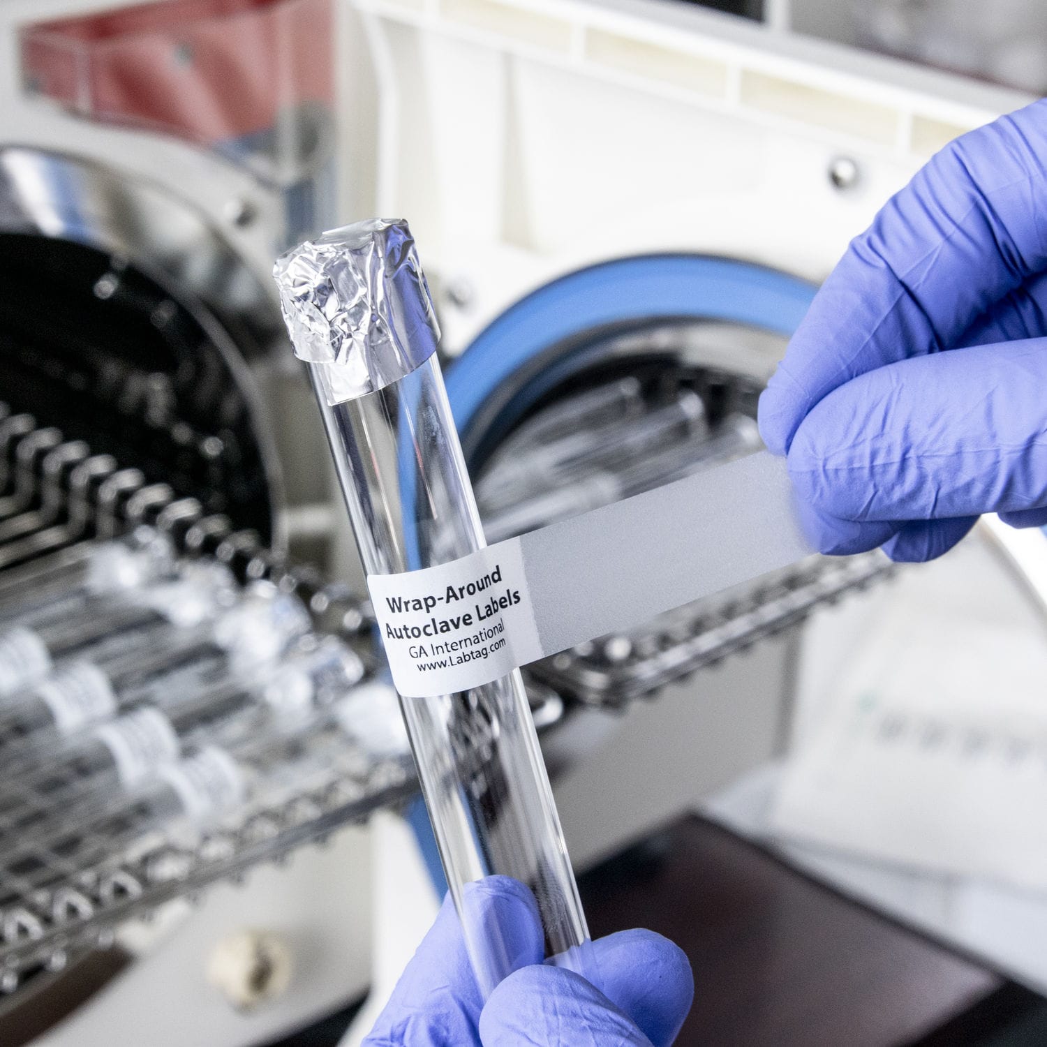 Tube label - GA International - for flasks / Petri dish / cryogenic