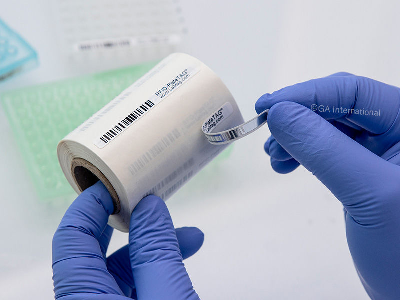 Microplate label - RFID-PlateTAG™ - GA International - heat-resistant ...