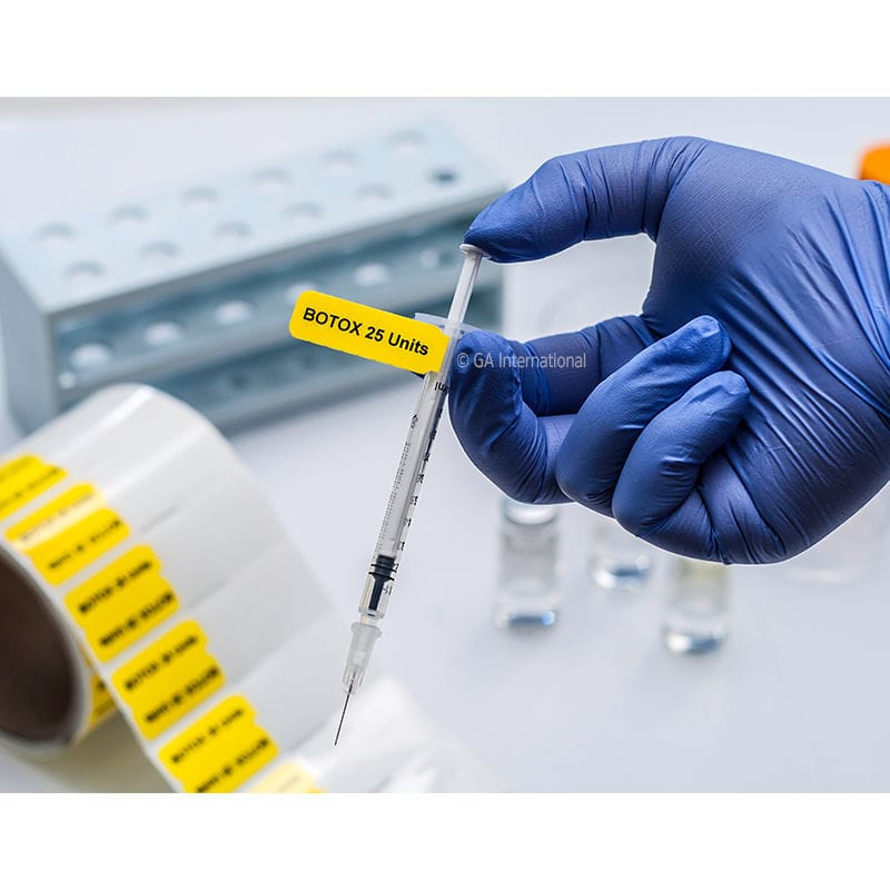 Syringe label - SyringeTAG™ - GA International - deep freeze