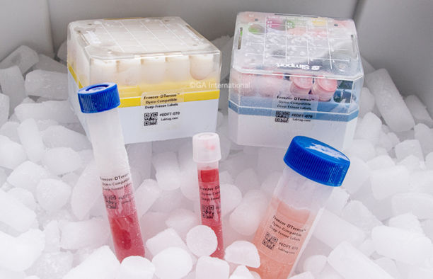 Tube label - Freezer-DTermo™ - GA International - for freezer boxes ...