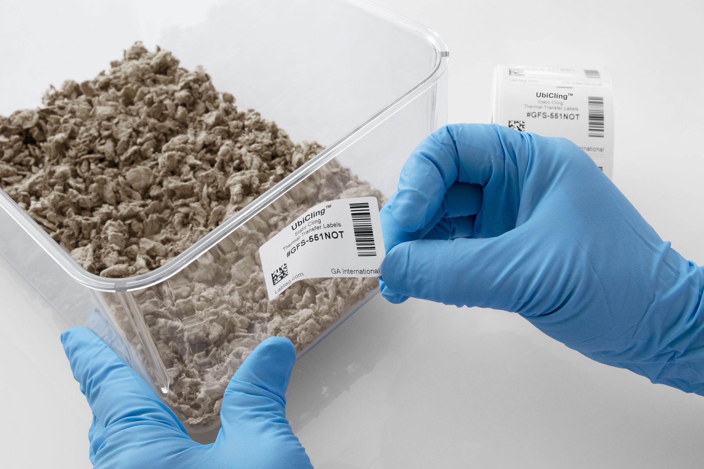 Flask label - UbiCling™ - GA International - for beakers / removable