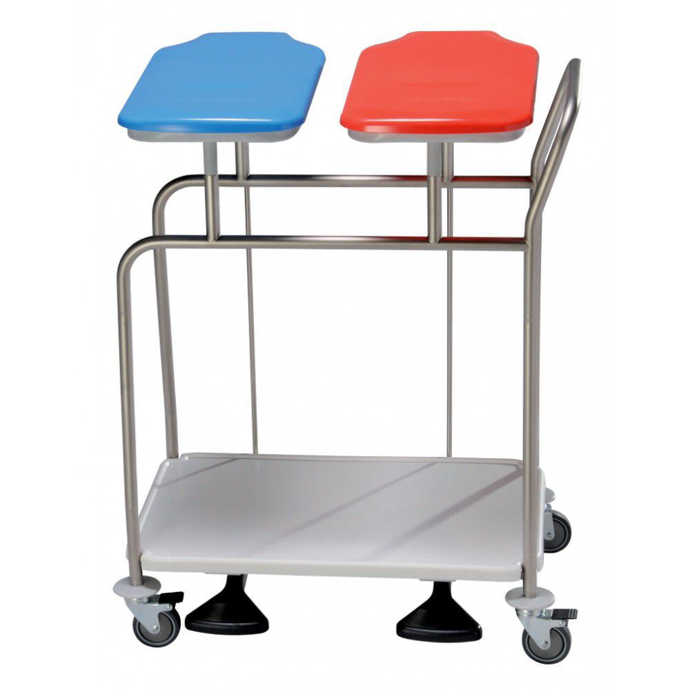 Dirty linen trolley - AXLBC2/H - MECHIN - transport / 2-bag / 4-bag