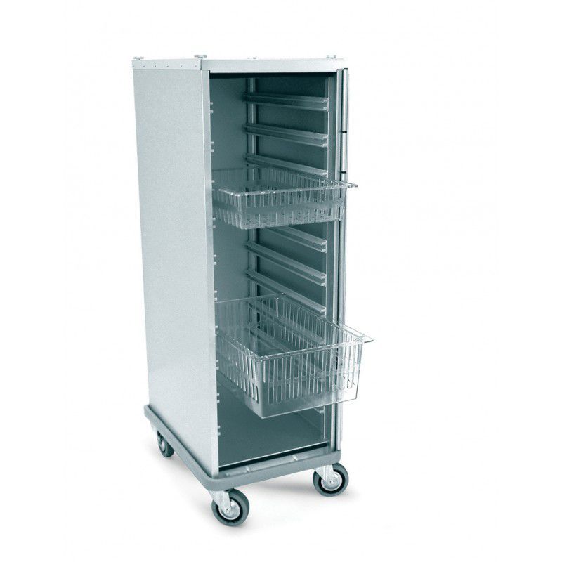 Transfer cabinet - ISO 1 - MECHIN - for linen / with door / on casters