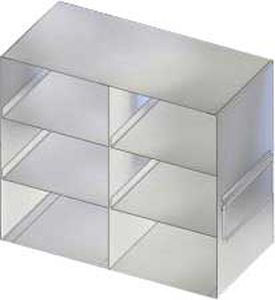 Freezer box laboratory rack - URO233 - LABRepCo - for laboratory freezers