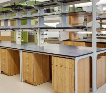 Stainless steel laboratory bench - OPTIMA™ series - Mott Manufacturing ...