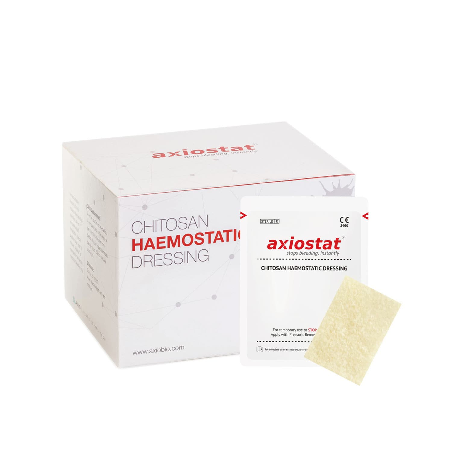 Hemostatic pad - Axiostat® M85 - Axio Biosolutions - wound surgery