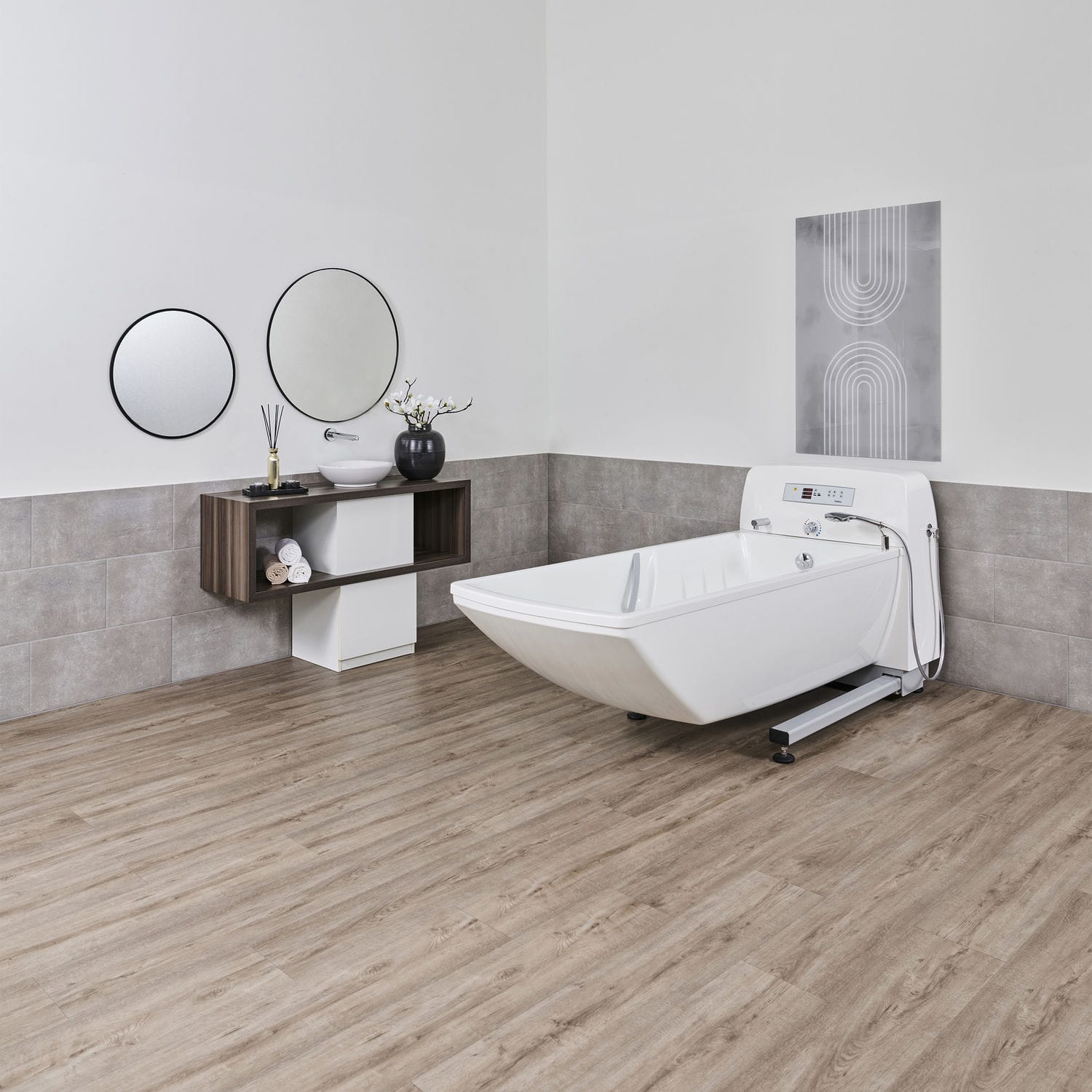 Electric medical bathtub - AVERO Premium plus - BEKA Hospitec - height ...