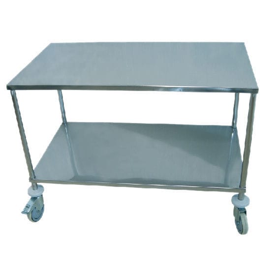 Medical trolley - Sté AMEL - for instruments / transport / stainless steel