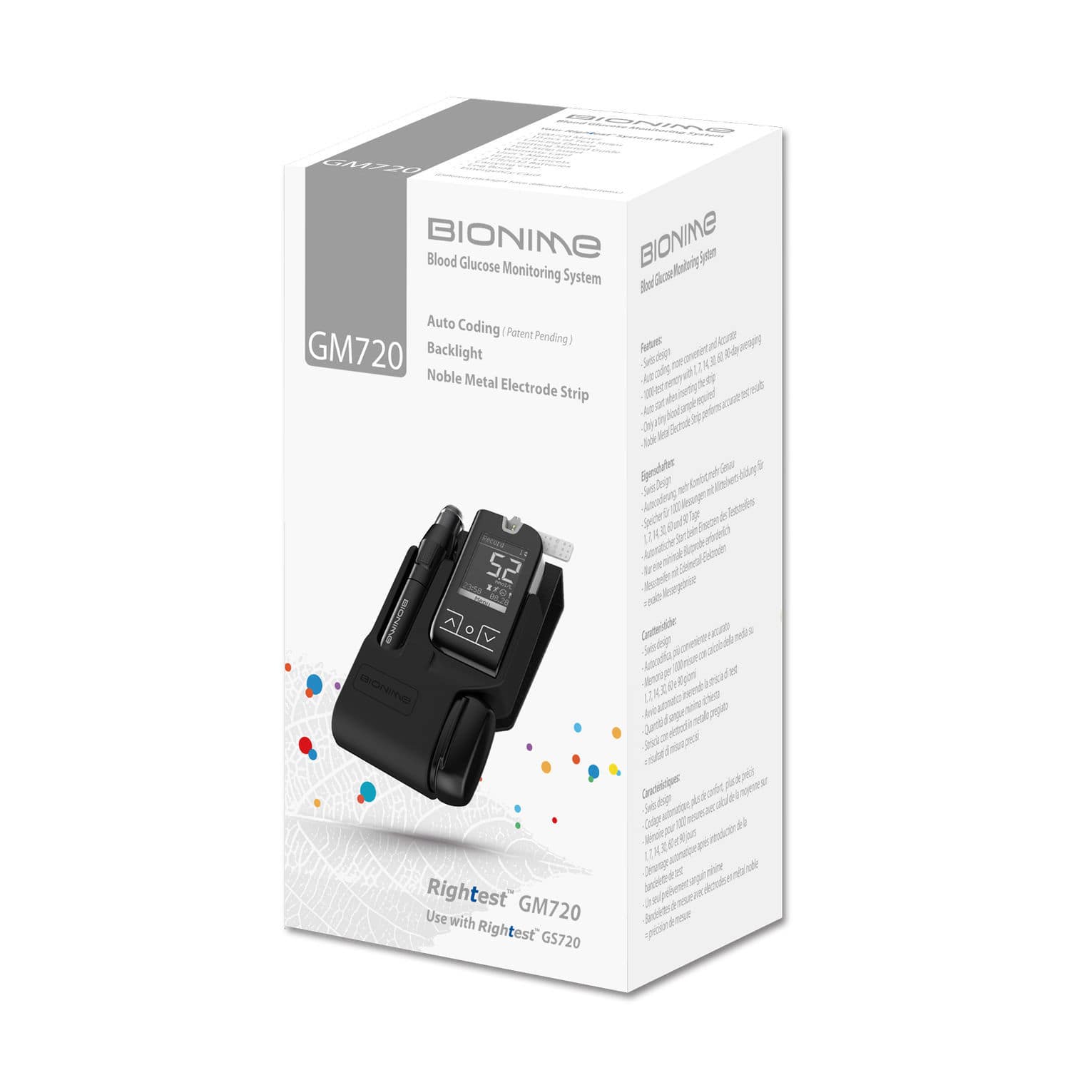 GDH blood glucose meter - GS720 - BIONIME - autocoding