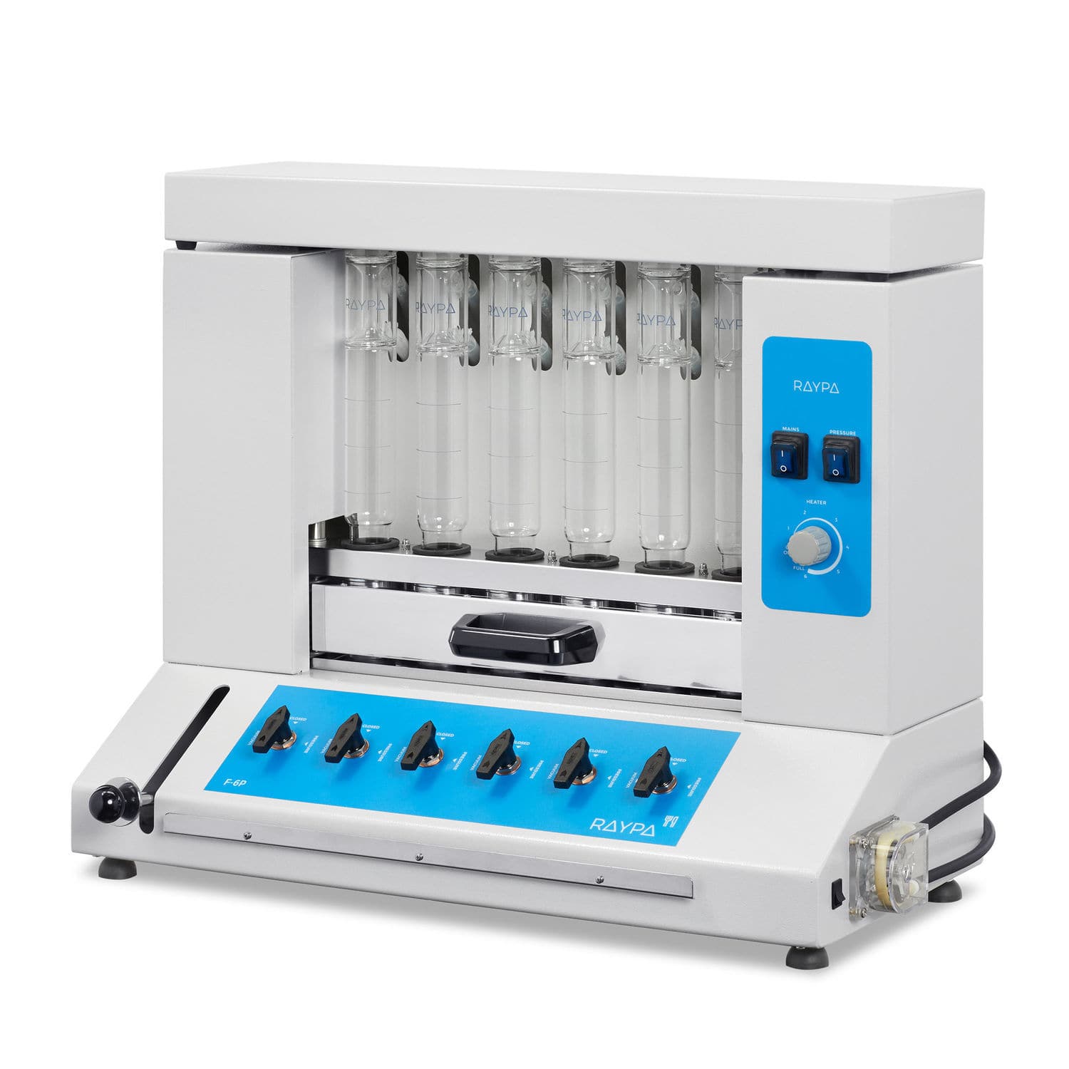 Semi-automatic laboratory extractor - F-6P - RAYPA - fiber