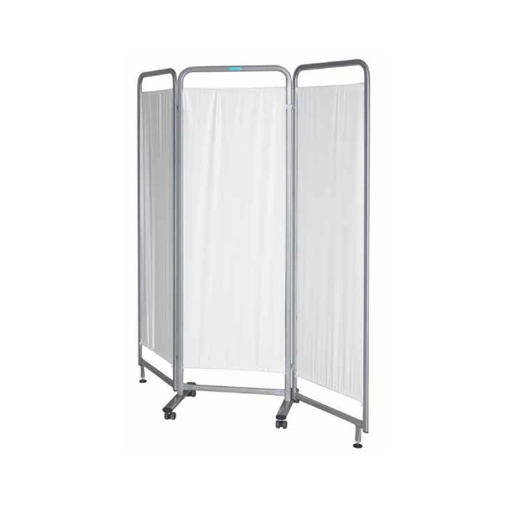 Folding hospital screen - MO00507/R - CALDARA - on casters / 3-panel