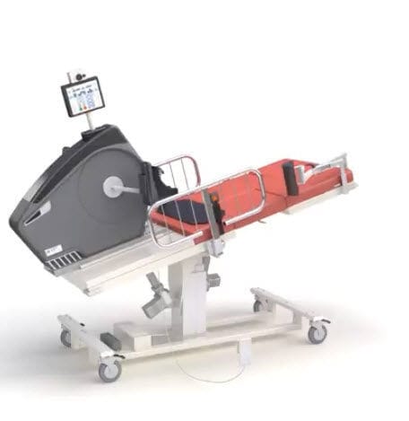 Echocardiography examination table / electric / height-adjustable / on ...