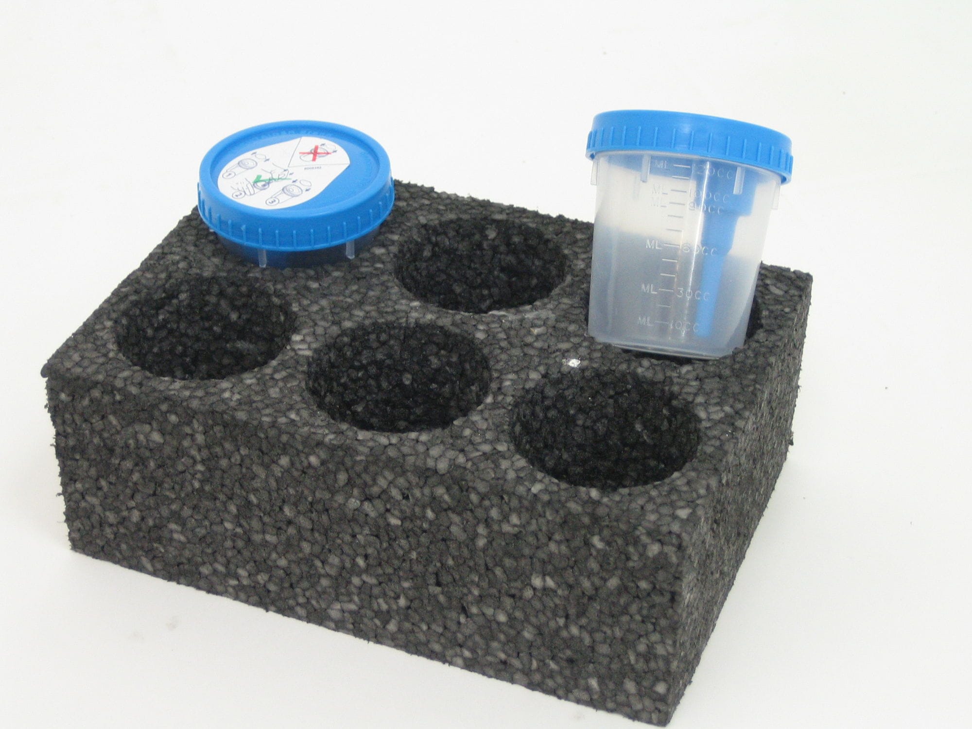 Sample transport tray - PU 6 - M.&G. INTL srl - polypropylene / modular