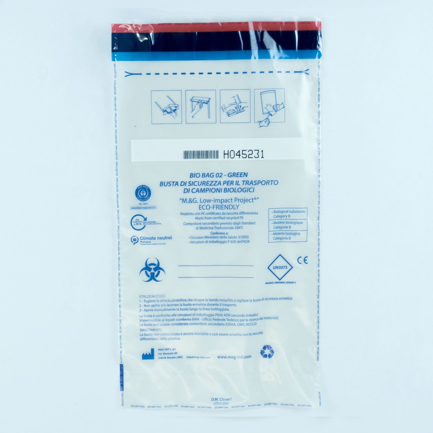 Hazardous materials packaging pouch - 02 GREEN - M.&G. INTL srl ...