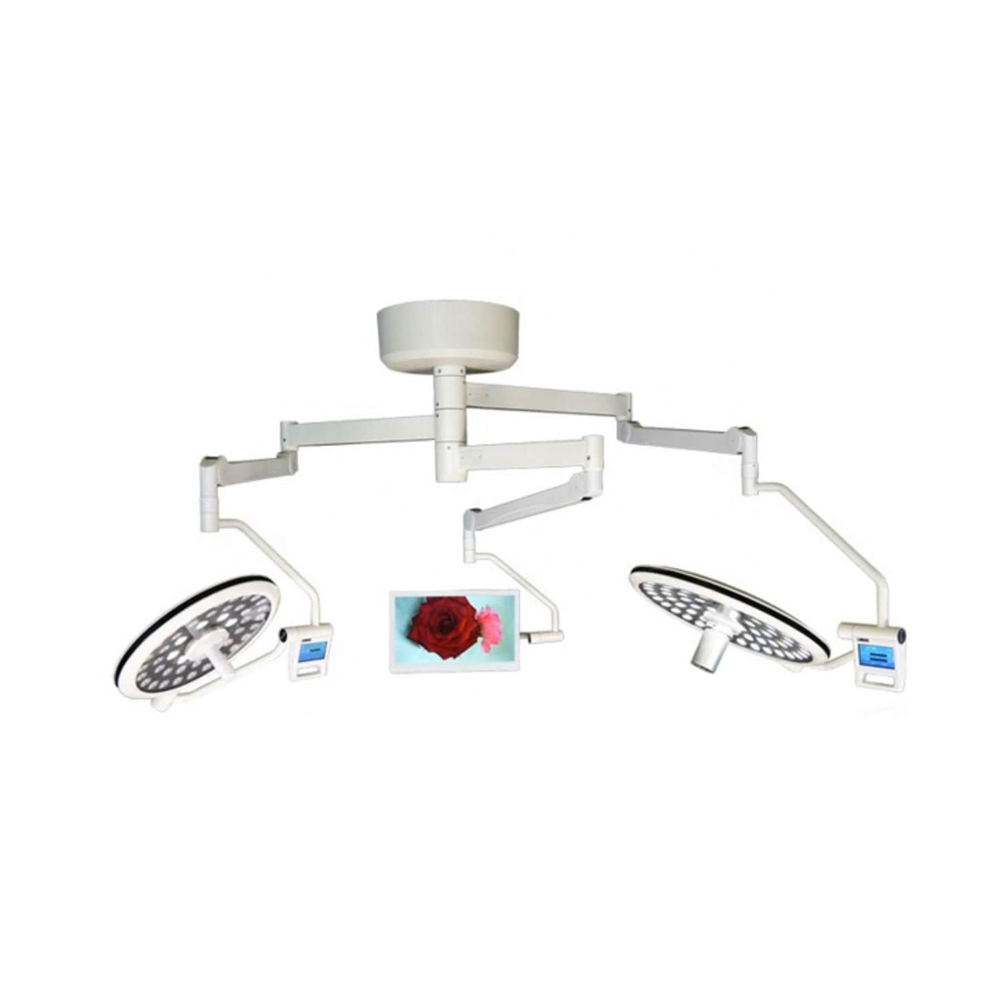 Ceiling-mounted surgical light - Tali Medical - LED / 2-arm / 90