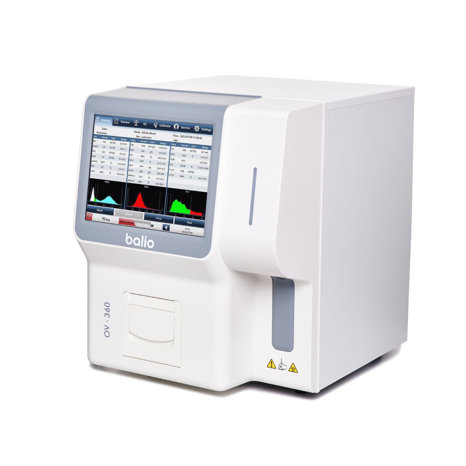 Veterinary hematology analyzer - OV-360 - Balio Diagnostics - automatic ...