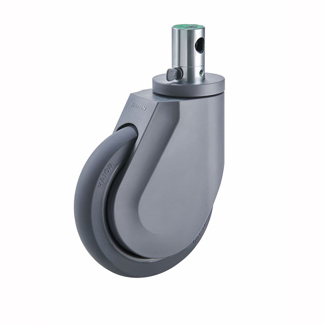 Stretcher wheel - H499-3A150UPB(2FT) - Haion Caster - for hospital bed ...
